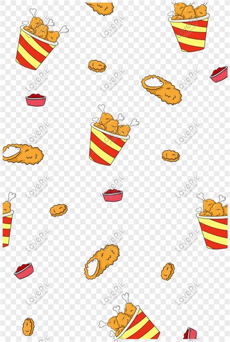 손으로 그린 만화 프라이드 치킨 다리 음영 일러스트 치킨 닭 튀김 미식가