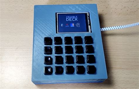 the crumble deck is a stream deck alternative based on an arduino due