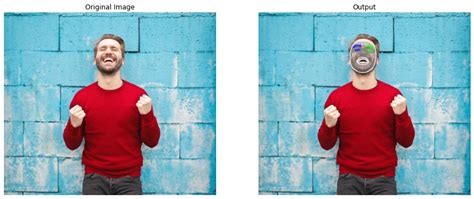 facial landmark detection with mediapipe and creating animated snapchat