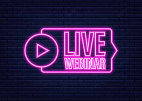 Live Webinar Vector Hd PNG Images Live Webinar Button With Megaphone Live Sign Material PNG