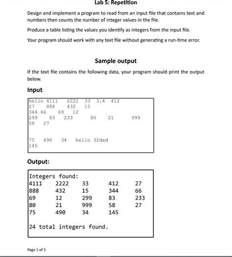Solved Design And Implement A Program To Read From An Input Chegg Com