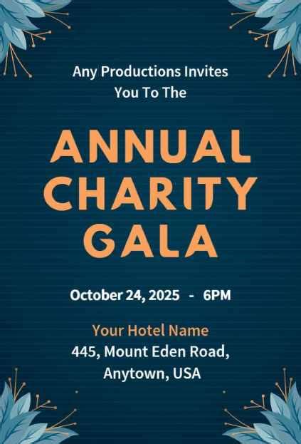 Gala Invitation Templates 35 Customizable Designs And Ideas