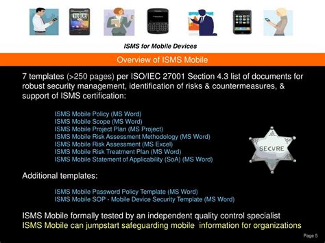 PPT ISO IEC Information Security Management System ISMS For Mobile Devices PowerPoint