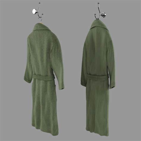 Green Bathrobe Hanger Hook 3d Max