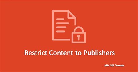 Restrict Content To Specific Publishers In Aem Aem Cq5 Tutorials