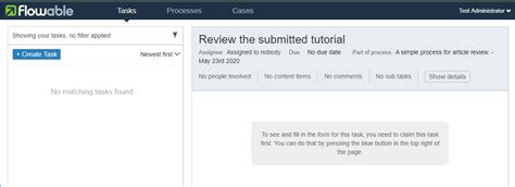 Flowable Where Is The Claim Button Stack Overflow
