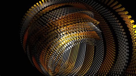 Gold And Silver Abstract Rotation Of Cubic Rings Background Vj Loop In 4k 46810775 Stock Video