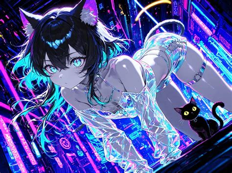 Cat Girl Ai Art Pixai
