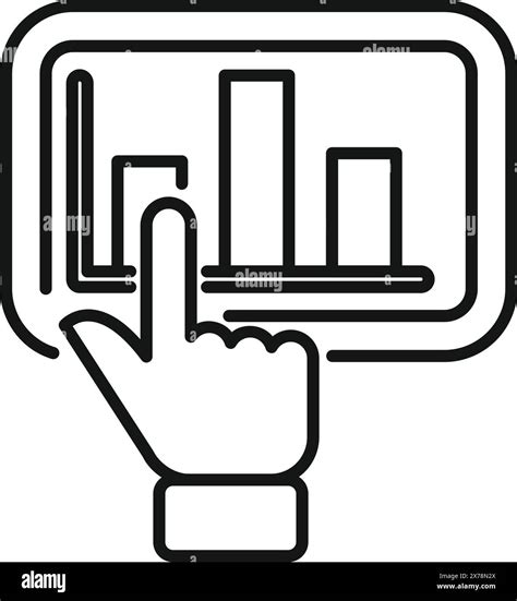 User Interface With Interactive Data Selection Icon For Touchscreen Technology On Digital Screen