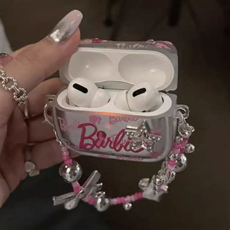 나인틴프라이데이 신상🔥 핑크 바비 실버 크롬 키링 에어팟 케이스 에어팟2세대 에어팟3세대 에어팟프로 에어팟프로2 버즈 버즈2 라이브 프로 프로2 친구 생일 선물 우정