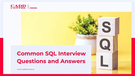 Common Sql Interview Questions And Answers