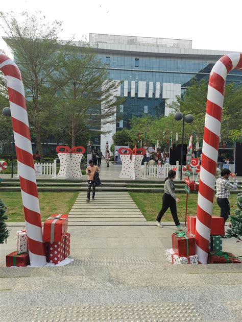 보도 위에 놓인 커다란 사탕 지팡이 두 개 사진 Unsplash의 무료 공원 이미지