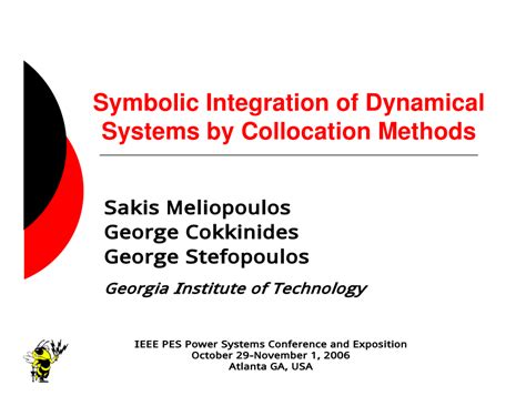 Pdf Symbolic Integration Of Dynamical Systems By Collocation Methods