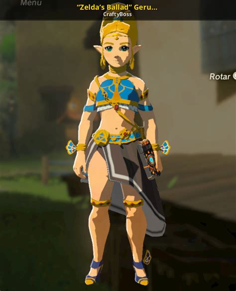 Zeldas Ballad” Gerudo Armor Switch The Legend Of Zelda Breath Of The Wild Switch Mods