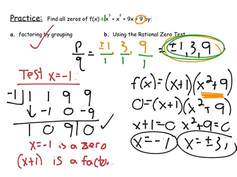 Showme Writing Polynomial Functions Given Zeros