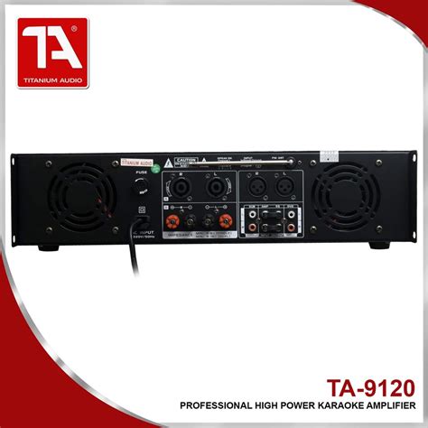 Titanium Audio Ta 9120 Amplifier 1800w Professional High Power Karaoke Amplifier Bluetooth