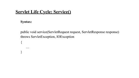 servlet and servlet life cycle pdf web development internet