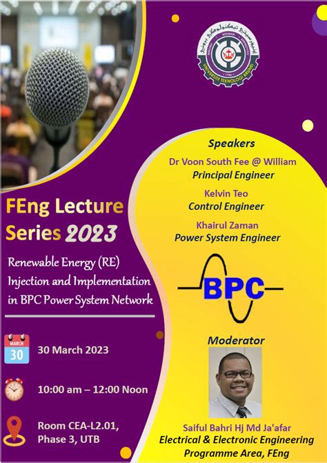 Feng Lecture Series Renewable Energy Re Injection And