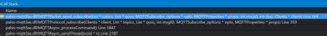 MQTTv5 When Giving MQTTCLIENT PERSISTENCE DEFAULT With