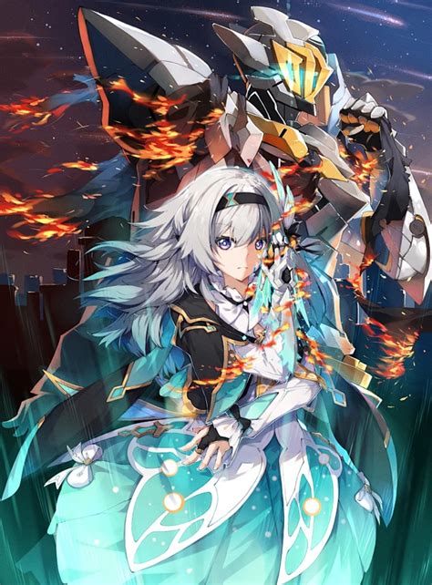 《崩坏：星穹铁道》流萤 同人绘画 花瓣网