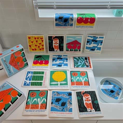 Feat09 일러스트 작가 하와이안샐러드 아트 행주 첫 런칭🌺 비비드한 색감 실크스크린 작품으로