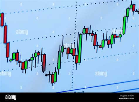 Graph On Monitor Stock Photo Alamy