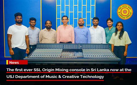 The First Ever Ssl Origin Mixing Console In Sri Lanka Now At The Usj The First Ever Ssl Origin Mixing Console In Sri Lanka Now At The Usj