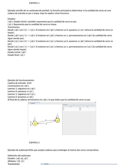Ejemplos Automatas Pdf Matemáticas Ejemplos Automatas Pdf Matemáticas