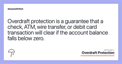 Overdraft Protection Awesomefintech Blog