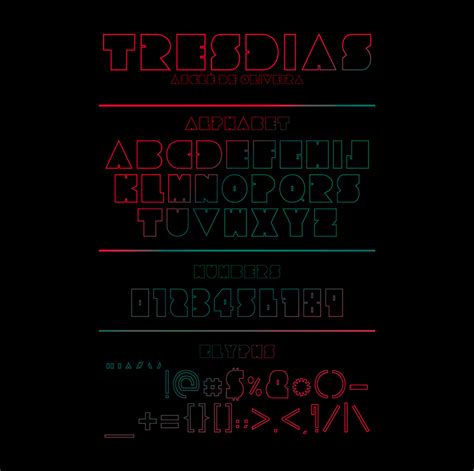 Tresdias Free Futuristic Sharp Font Bypeople