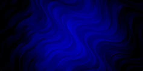 Dark Blue Vector Background With Wry Lines Colorful Geometric Sample With Gradient Curves