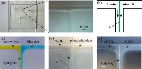 A Micrograph Of The Microfluidic Chip Fabricated Based On A T Shaped Download Scientific