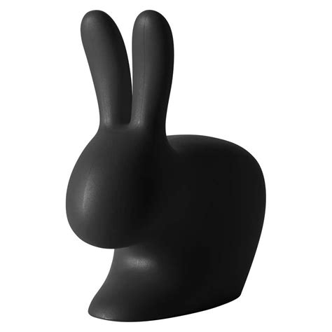 Customizable Modern Metal Finish Decorative Sculptural Rabbit Chair For