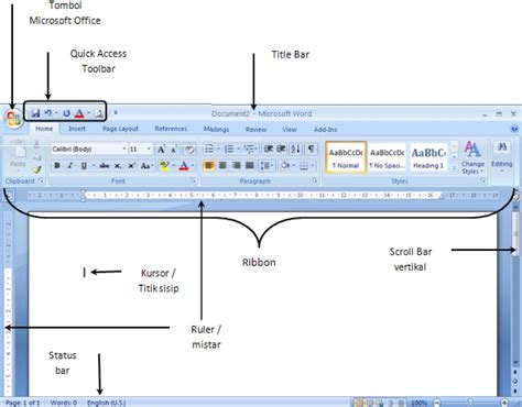 Pengertian Status Bar Microsoft Word 2007 Waysbaldcircle