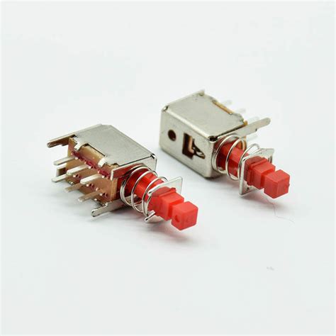 Pcs Right Angle PCB Latching Push Button Switch D Grandado