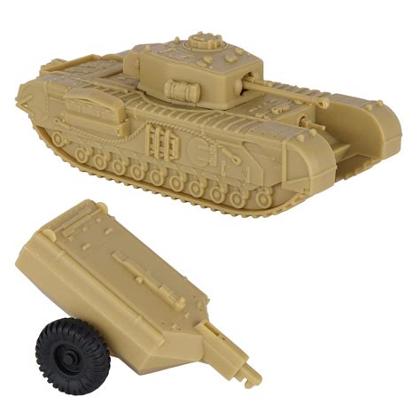 Bmc Cts Ww2 British Churchill Crocodile Tank Tan 138 Plastic Uk Army