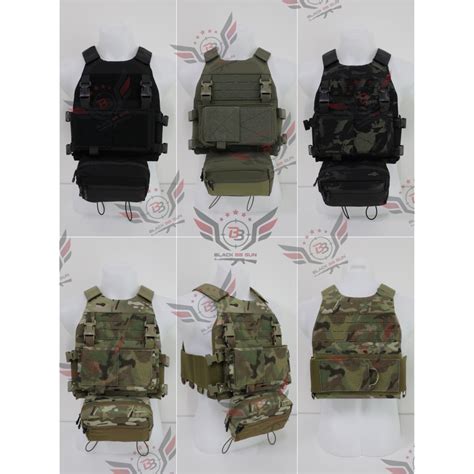 เสื้อเวส รุ่น Fcs ยี่ห้อ Emerson Emersongear Fcs Style Vest Wmk Chest Rig Set ขนาดช่องใส่เพลท