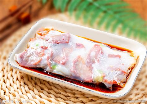 粤式鲜肉肠粉摄影图 传统美食 餐饮美食 摄影图库 昵图网