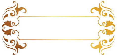 Gold Border Line PNGs For Free Download