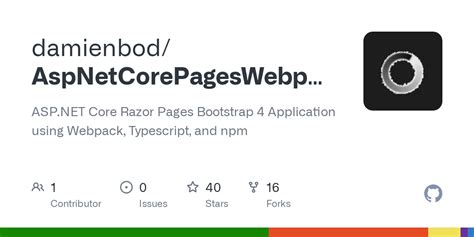 Github Damienbod Aspnetcorepageswebpack Asp Net Core Razor Pages Bootstrap Application