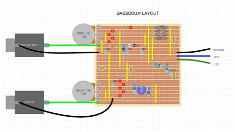 Analog Bassdrum Module Knopsl Modular