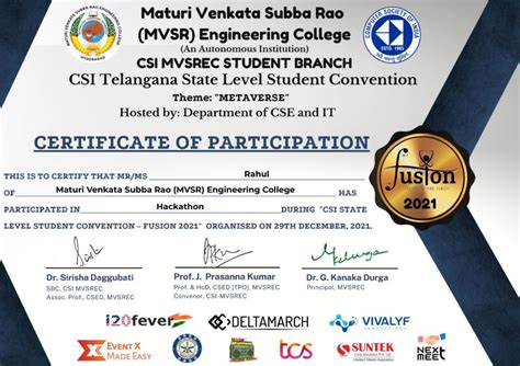 Rahul Kasoju On Linkedin Participated In Hackathon During Csi Event