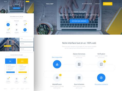 Lading Page Template Sketch Freebie Download Free Resource For Sketch Sketch App Sources