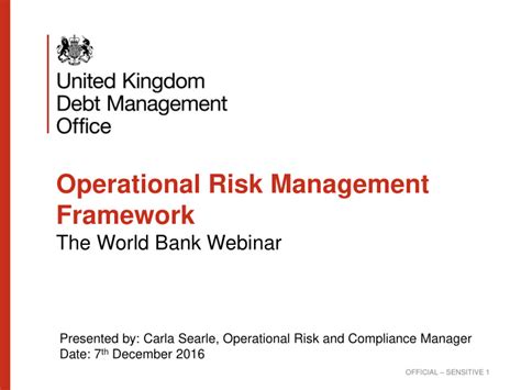 [ppt] Operational Risk Management Framework The World Bank Webinar