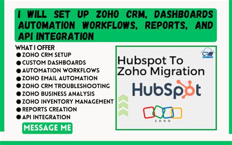 Set Up Zoho Crm Custom Dashboards Custom Reports Field Automation Workflows By Zohoyomi