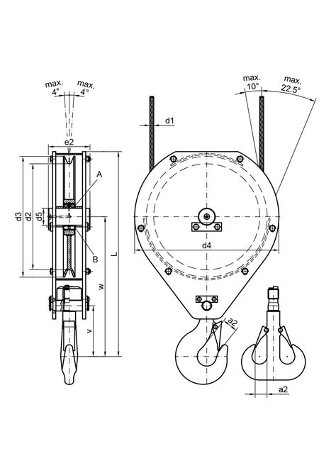 Bottom Hook Block With Single Sheave Cah Heiderich Bottom Hook Block With Single Sheave Cah Heiderich