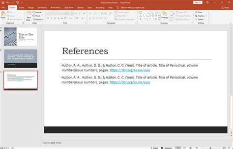 How To Add References In Powerpoint Design Talk