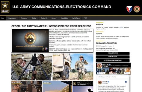Visit The New Cecom Website Article The United States Army