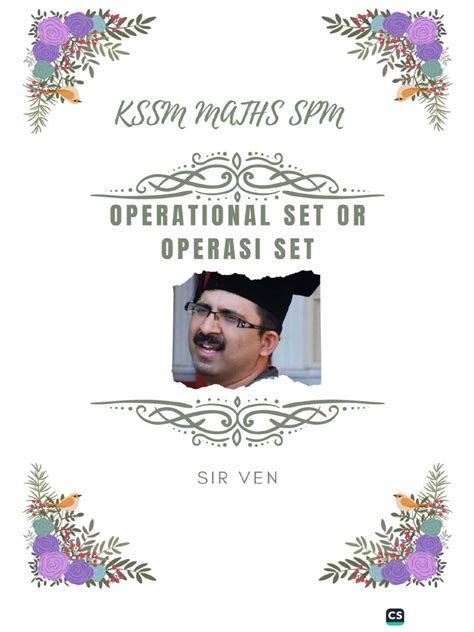 Operational Set Or Operasi Set Kssm Maths Spm Sir Ven Pdf