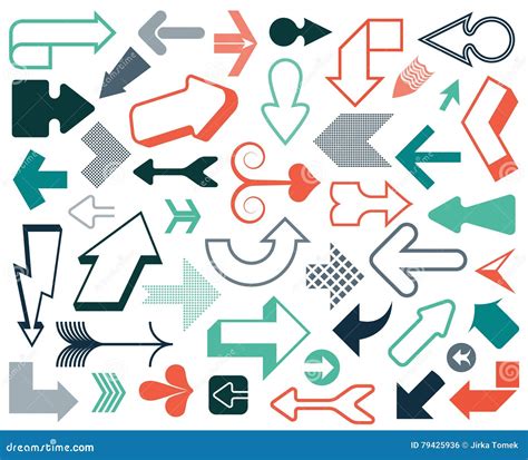 Arrow Vector 3d Button Icon Set Red Color On White Background Isolated